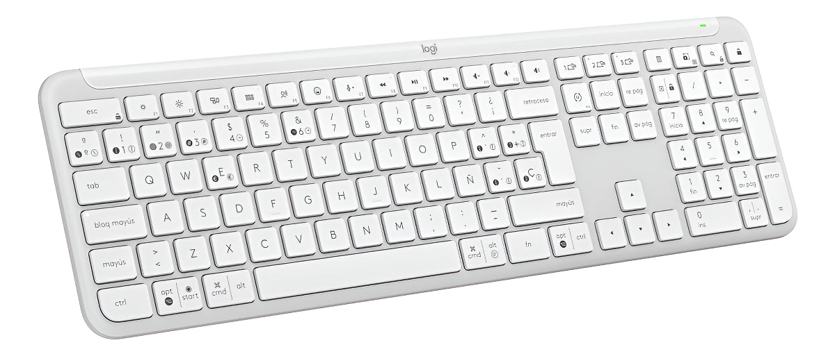 Teclado Inalámbrico Signature Slim K950 Logitech Blanco – Global Kerry